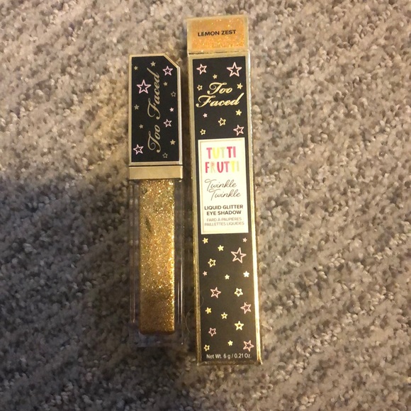 Too Faced | Makeup | Nib Too Faced Liquid Glitter Eyeshadow Lemon Zest ...